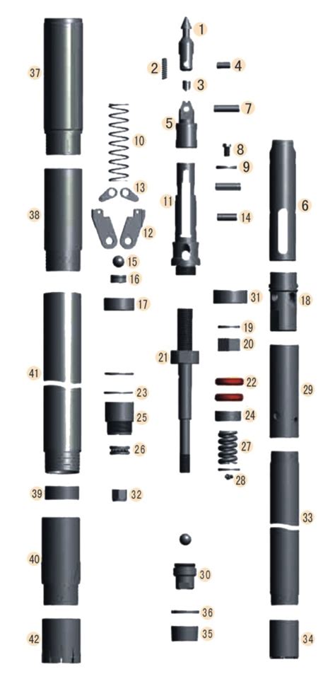 Bq Hq Nq Pq Core Barrel 1 5m Double Tube Core Barrel For Exploration Core Drilling