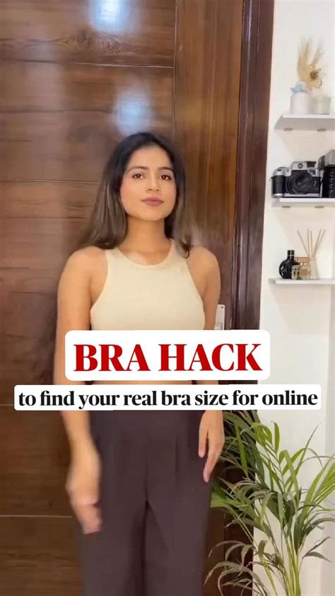 BRA HACK To Find Your Real Bra Size For Online Bra Hacks Bra Sizes Bra
