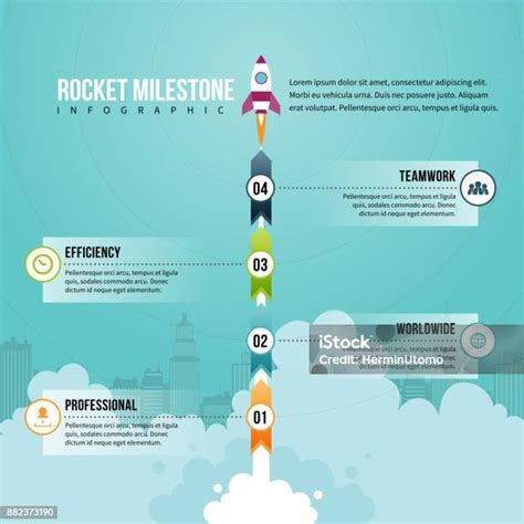 ロケットのマイルス トーンのインフォ グラフィック アイコンのベクターアート素材や画像を多数ご用意 アイコン イラストレーション インドネシア Istock