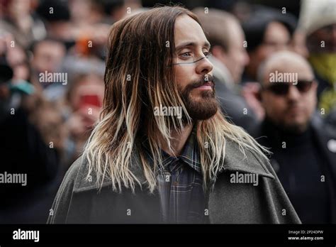 Jared Leto Poses For Photographers Upon Arrival At The Vivienne Westwood Fallwinter 2023 2024