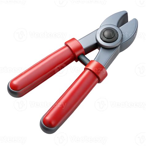 Red And Gray 3d Model Of Wire Cutters 53922441 Png