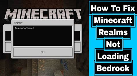 How To Fix Minecraft Realms Not Working Bedrock Minecraft Realms Not