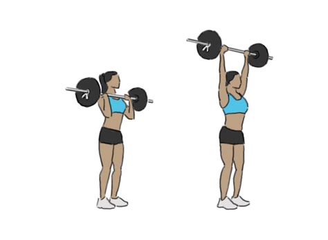 Standing Barbell Overhead Shoulder Press Gofitnessplan