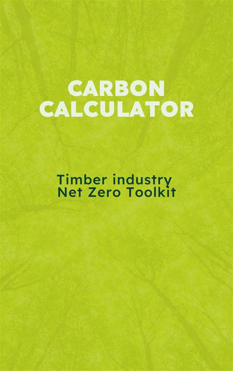 Carbon Calculator Timber Development Uk
