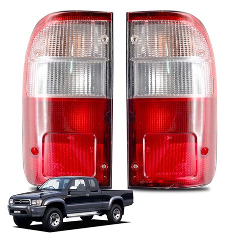 Pair Rear Tail Lamps Lights Bulbs Fits Toyota Hilux Tiger Ln145 D4d