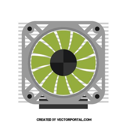 CPU Cooler Image Royalty Free Stock SVG Vector