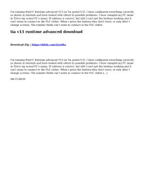 Fillable Online WinCC Advanced Runtime SetupPLCS Net Interactive Q