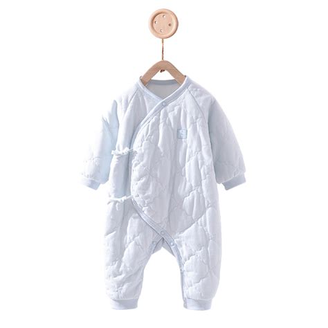 童泰新生婴儿衣服初生婴儿连体衣男女宝宝爬服春秋薄棉保暖棉哈衣 虎窝淘