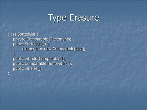 Ppt Type Erasure Breaking The Java Type System Powerpoint