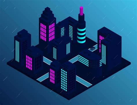 卡通的3d城市景观特效html5实例 Html5模板网