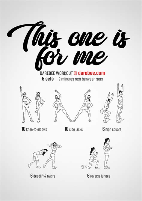 This One Is For Me Workout In 2020 With Images Darebee Workout Everyday Workout