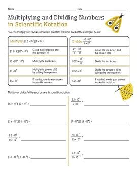 Multiplying And Dividing Numbers In Scientific Notation By Betty School