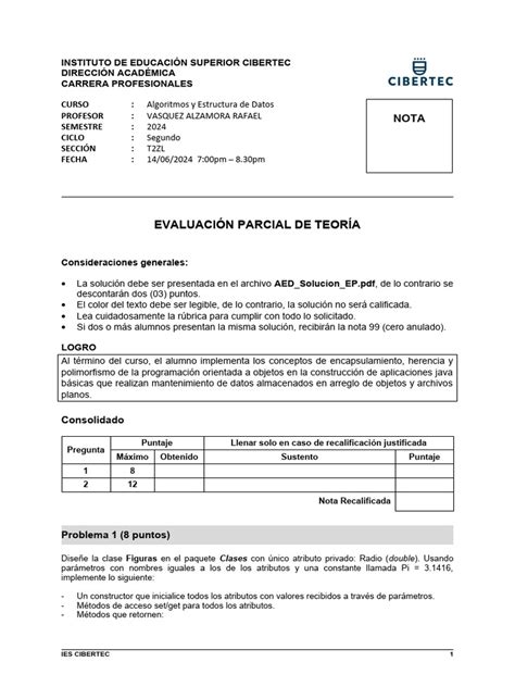 4683 Algoritmos Y Estructura De Datos Ep Pdf Objeto Informática