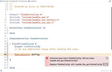 Ios接入paddle Lite遇到unknown Type Name Mobileconfig问题导致项目无法运行 · Issue 311 · Paddlepaddlepaddle