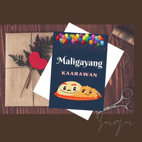 Maligayang Kaarawan Tagalog Birthday Greeting Card Filipino Birthday