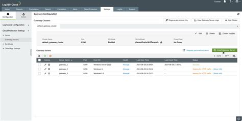 steps to install gateway server cloud protection log360 cloud