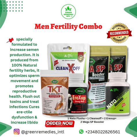 Fertility Kit For Men Green Remedies International