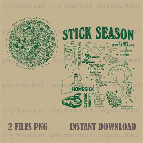 Noah Kahan Png Noah Kahan Stick Season Tour 2023 Png Etsy