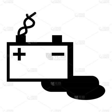 白底电池充电符号签名