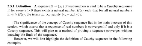 Solved 3 5 1 Definition A Sequence X Xn Of Real Numbers Is
