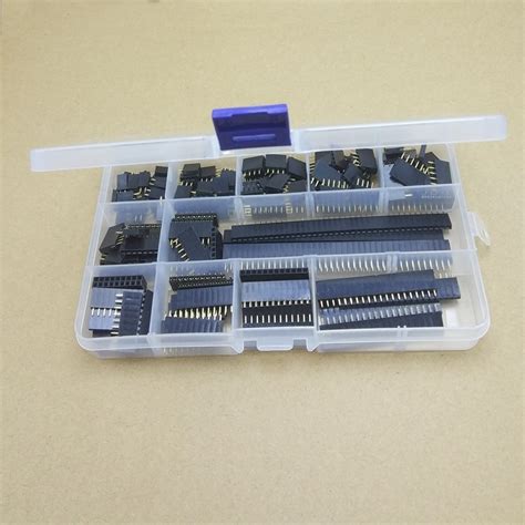 155pcs Box 2 54mm Single Row Pin Socket Female Hea Grandado