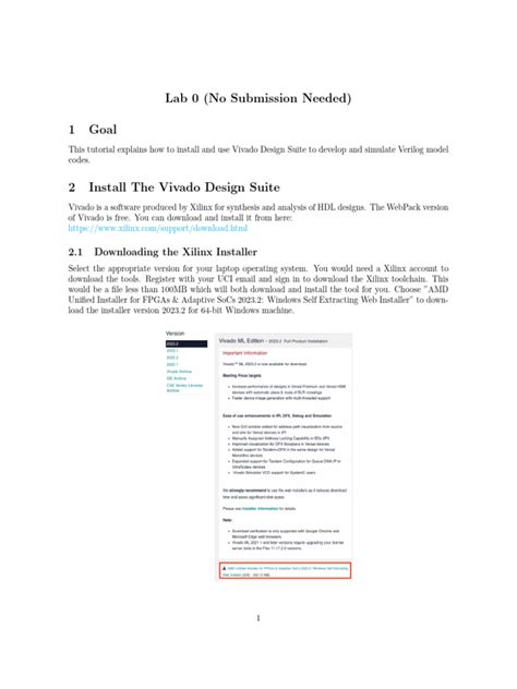 Vivado Install And Tutorial Pdf Hardware Description Language