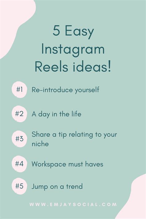 5 Easy Instagram Reels Ideas Artofit