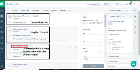 Freshdesk Api Flow For The Continuous Conversations From User Via Replying To A User Ticket