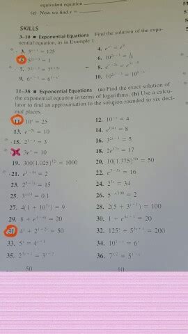Solved Find The Solution Of The Exponential Equation As In Chegg Com