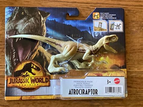 Mattel Jurassic World Dominion Ferocious Pack Atrociraptor Dinosaur