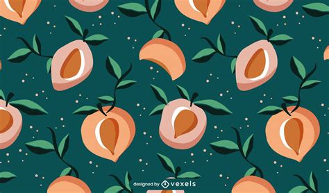 Peaches Pattern Design Vector Download