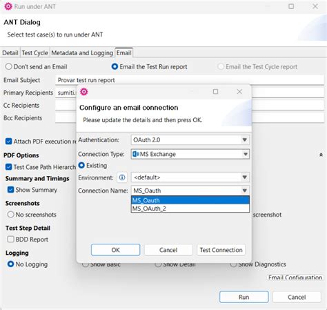Support For Existing Ms Oauth Email Connection Provar Documentation