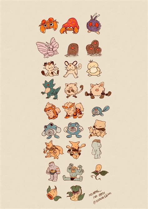 Meowth Psyduck Arcanine Machamp Diglett And 21 More Pokemon Meowth Psyduck Arcanine Machamp Diglett And 21 More Pokemon