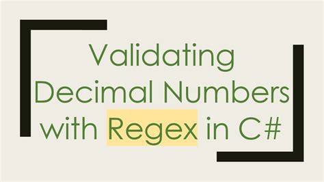 Decimal Regex Made Easy Your Ultimate 5 Pattern Cheat Sheet Answerpointblog