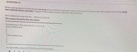 solved question 13 write a lava program in which declare an