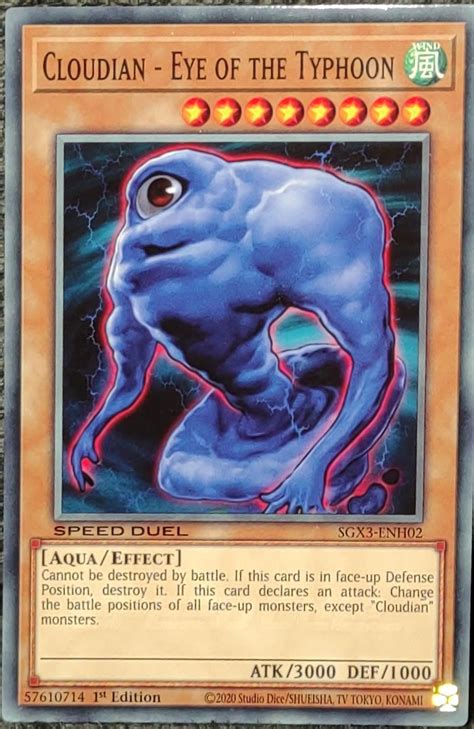 Cloudian Eye Of The Typhoon Sgx3 Enh02 Prices Yugioh Speed Duel Gx Duelists Of Shadows