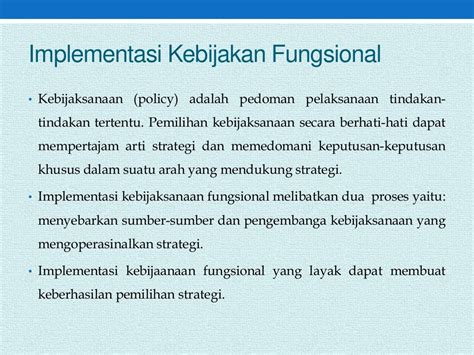 Implementasi Strategi
