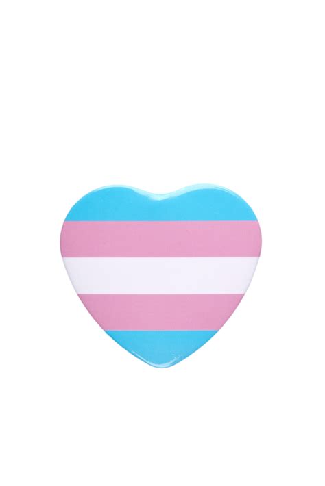Pride Badge Transgender Flag Heart Cybershop Australia