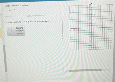 Solved Graph The Linear Equation Y 3 Use The Graphing Tool To Graph Course Hero