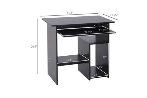 HOMCOM Compact Small Computer PC Table 2 Colours Wowcher