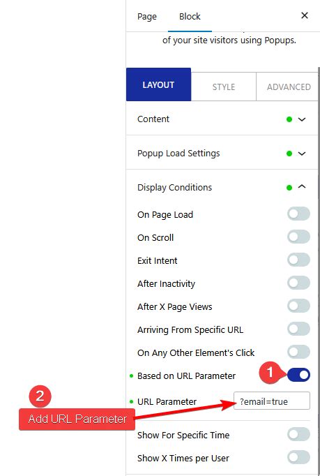How To Show Wordpress Popup Based On Url Parameter Nexter Wp