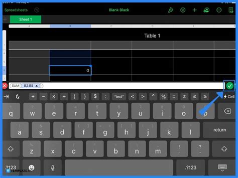 How To Use Sum Function In Apple Numbers