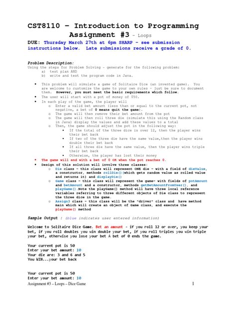 Assignment 3 Loops Pdf Zip File Format Java Programming Language