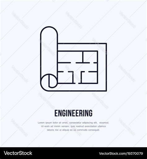 Engineering Blueprint Concept Royalty Free Vector Image