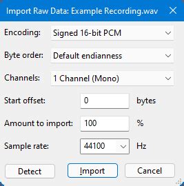 File Menu Import Audacity Manual