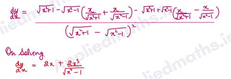 Class 11 Cbse Applied Maths Differentiation Exercise 113