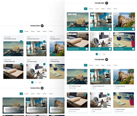 ultimate divi filterable portfolio module bundle layout divi