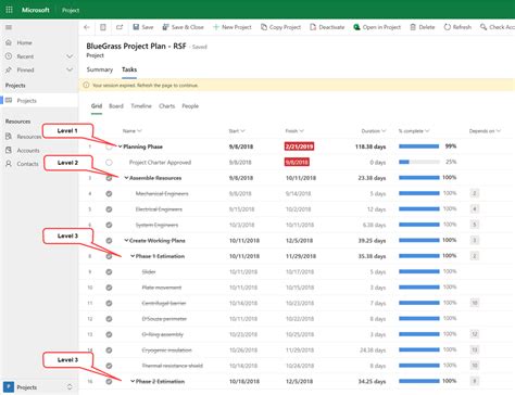 Onepager Import Of Data From Project For The Web For Version 72