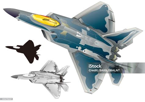 블루 그레이 컬러 트윈 제트 엔진 멀티 롤 스텔스 전투기 이미지 일러스트 전투기에 대한 스톡 벡터 아트 및 기타 이미지 Istock