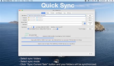 Sync Folders Pro For MacOS Free Download FileCR